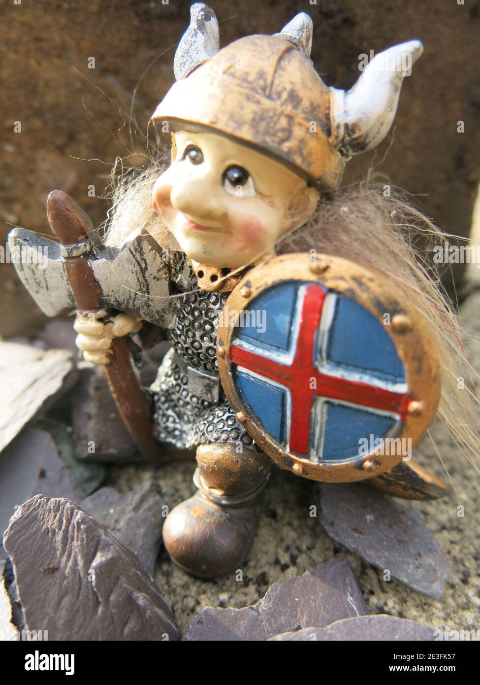 Icelandic history for children: a little model Viking on bended knee ...