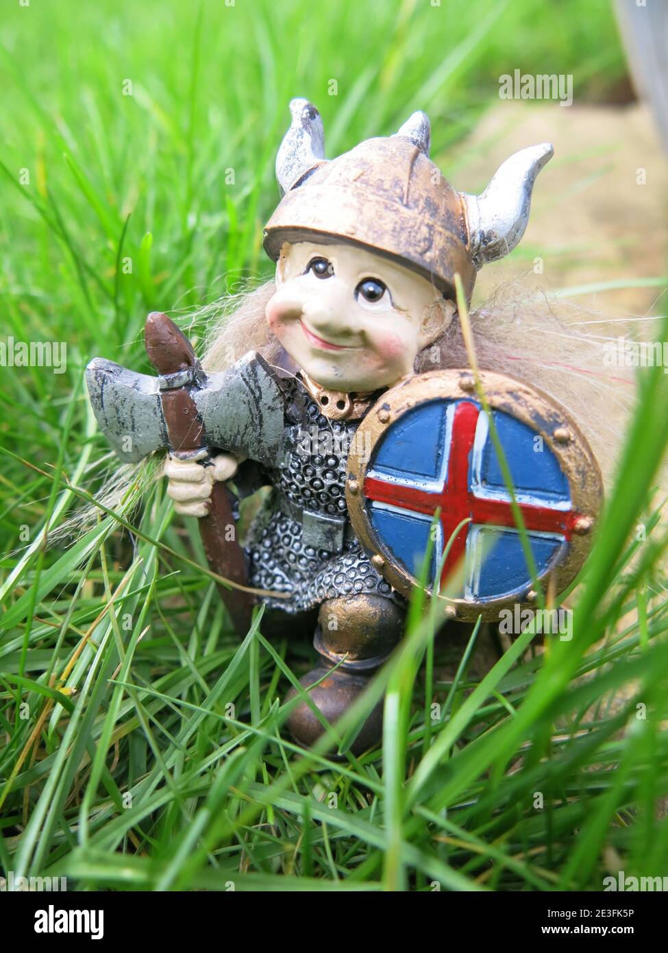 Icelandic history for children: a little model Viking on bended knee in ...