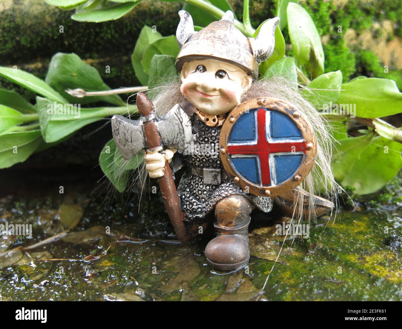 Icelandic history for children: a little model Viking on bended knee ...