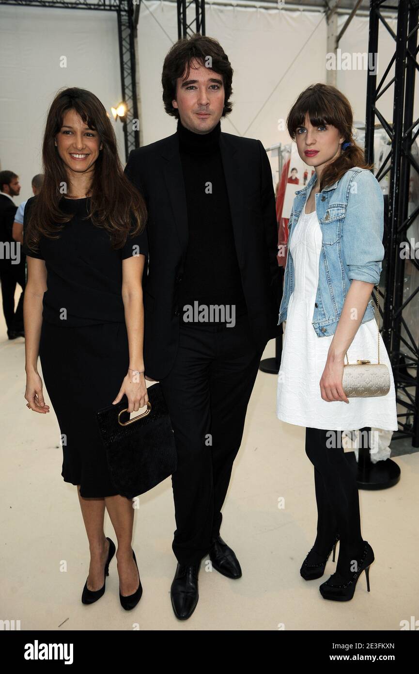 Antoine Arnault and Cecile Cassel attending the Louis Vuitton Fall ...