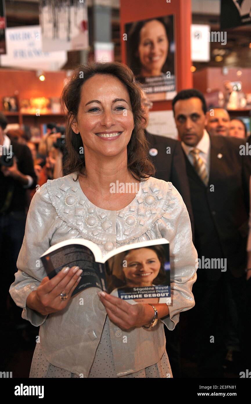 Segolene Royal poses during the Paris Book Fair 'Le Salon Du Livre ...