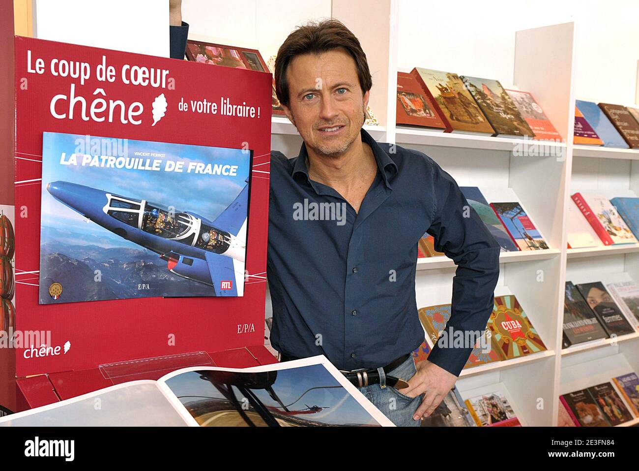 Vincent Perrot poses during the Paris Book Fair 'Le Salon Du Livre ...