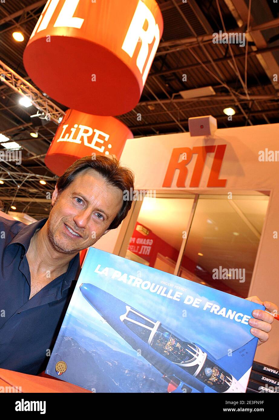 Vincent Perrot poses during the Paris Book Fair 'Le Salon Du Livre ...