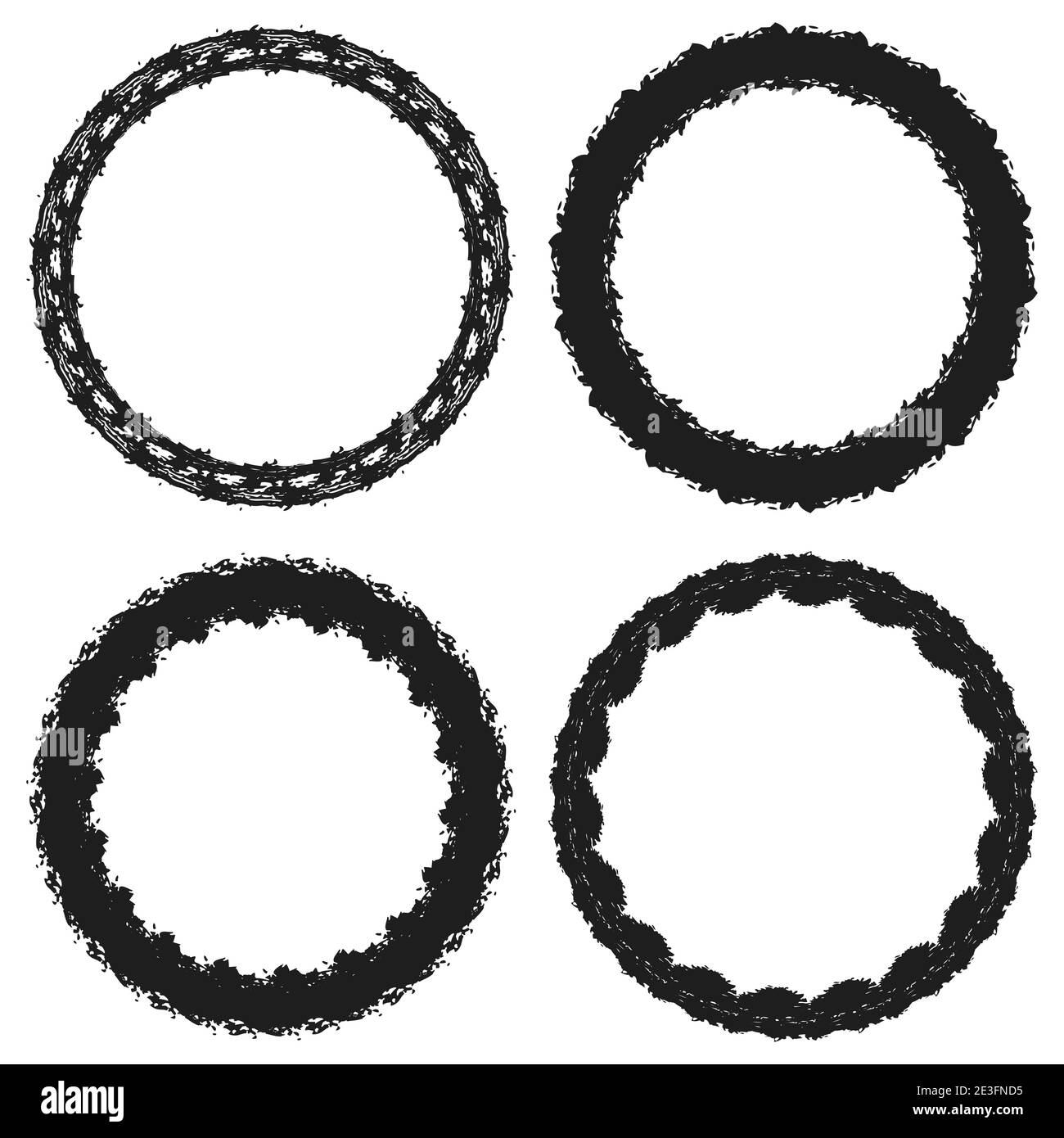 Circle Frame Set Stock Vector Image & Art - Alamy