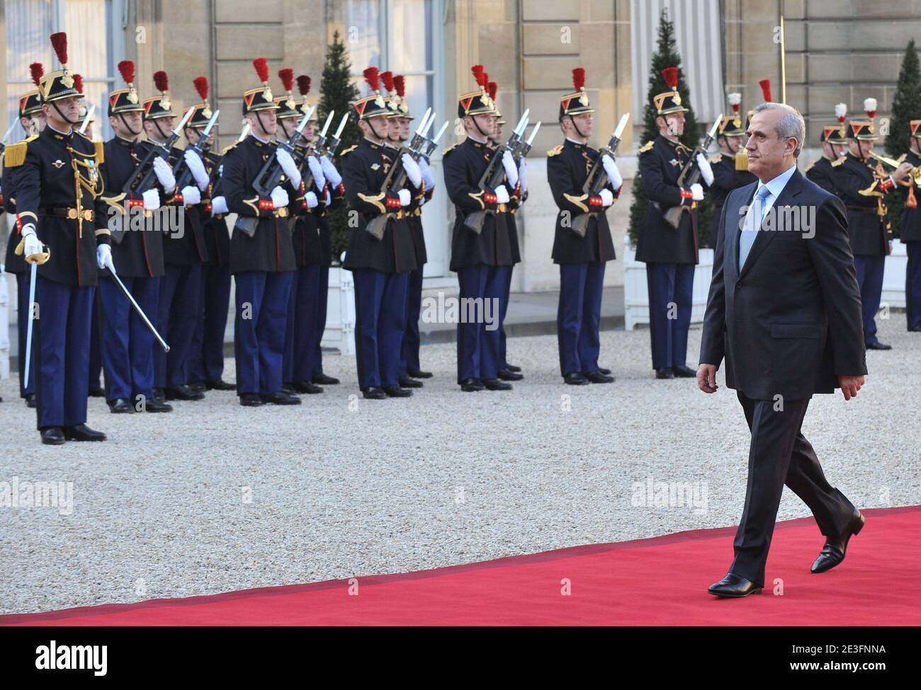 Lebanese President Michel Sleiman arrives at the Elysee palace in Paris ...