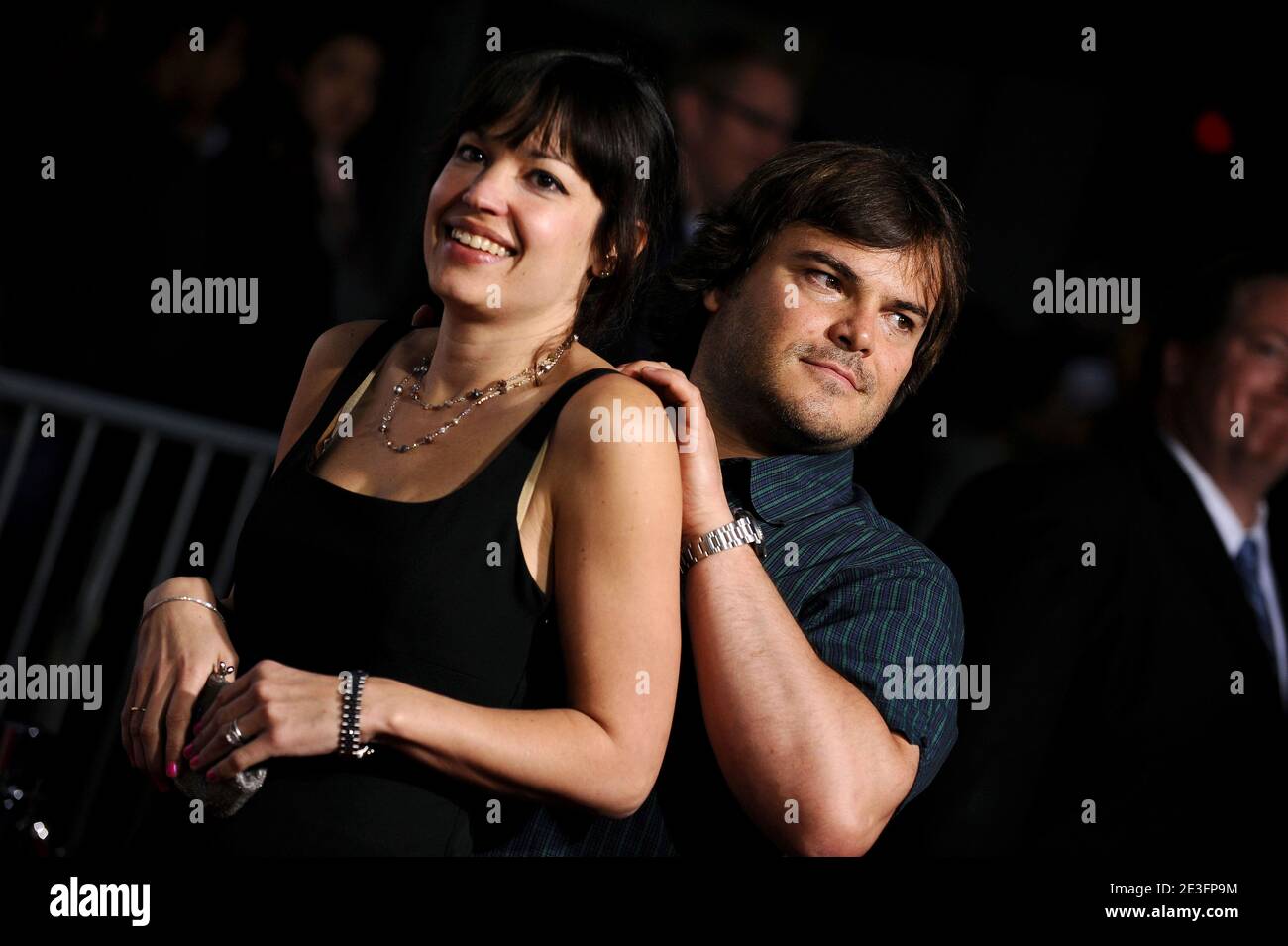 Jack Black and his wife attending the premiere of 'I Love You, Man ...