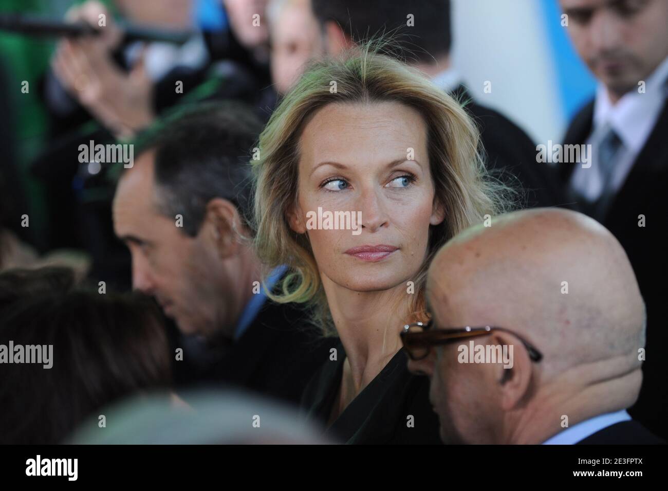 Estelle Lefebure attends ceremony during French President Nicolas ...