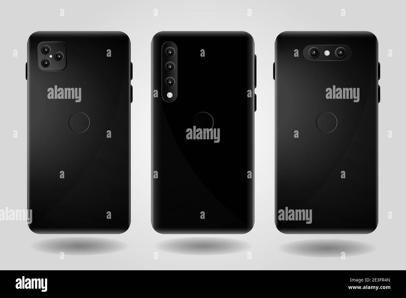 Realistic smartphone mockup back design Stock Vector Image & Art - Alamy