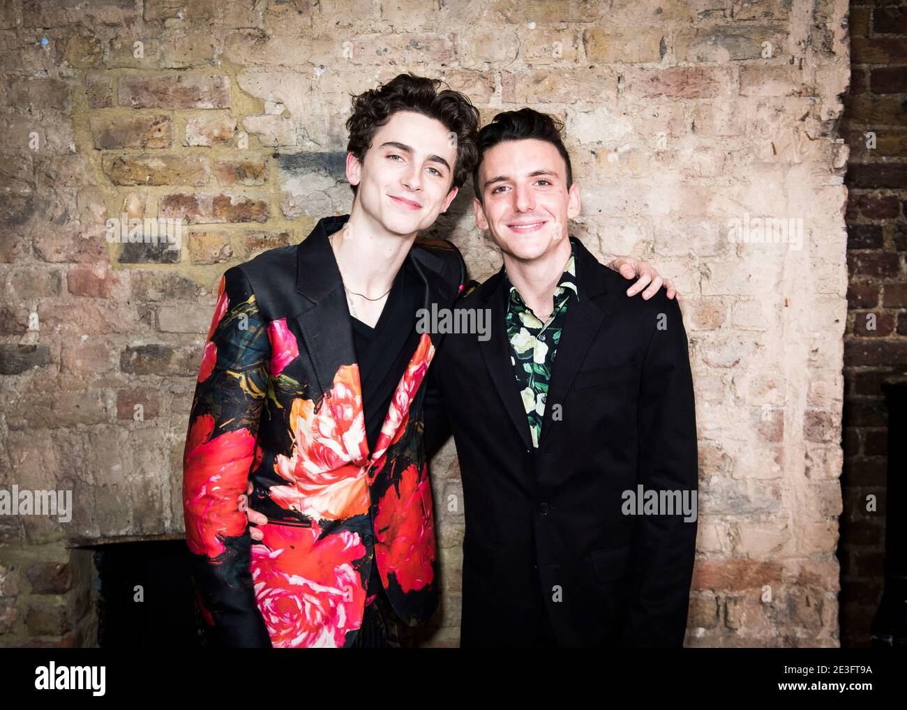 Timothee Chalamet and Samuel H Levine attend The Inheritance press day ...