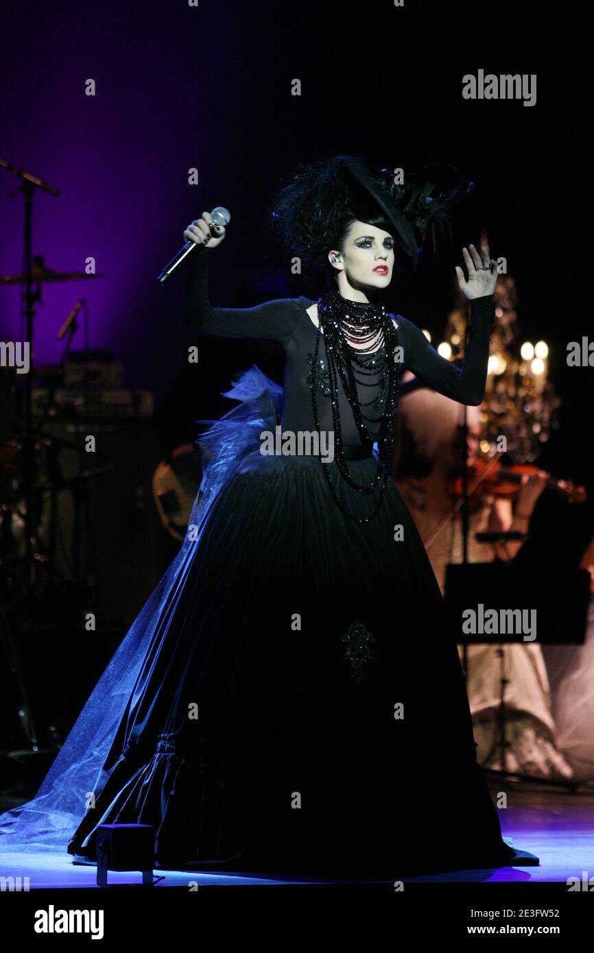 Singer Claire Perrot presenting the new musical 'Mozart' (Opera Rock ...