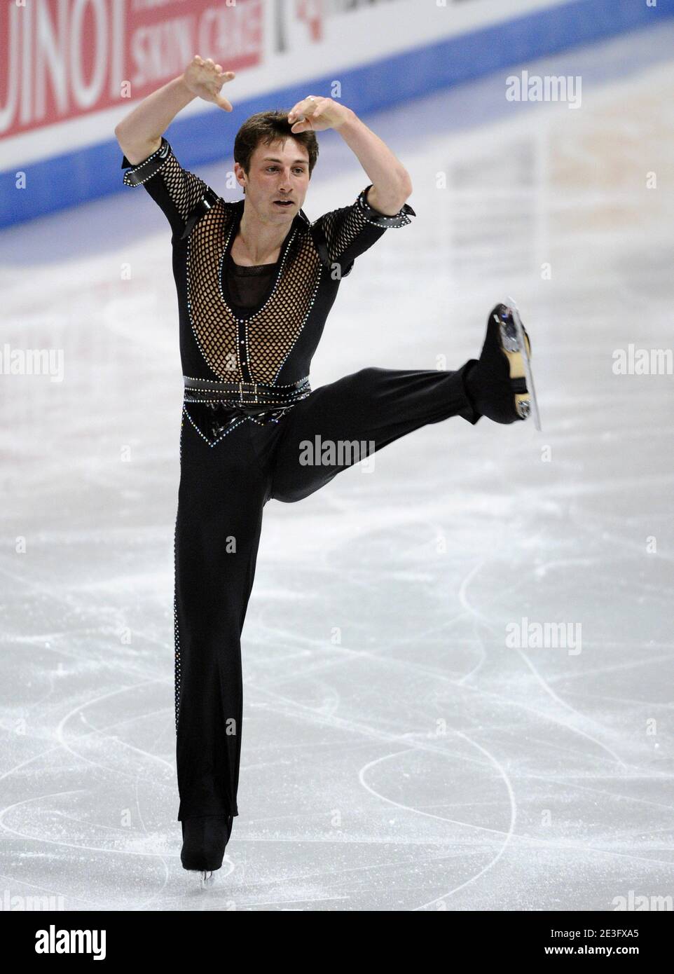 Brian Joubert of France performing the men short program during the ...