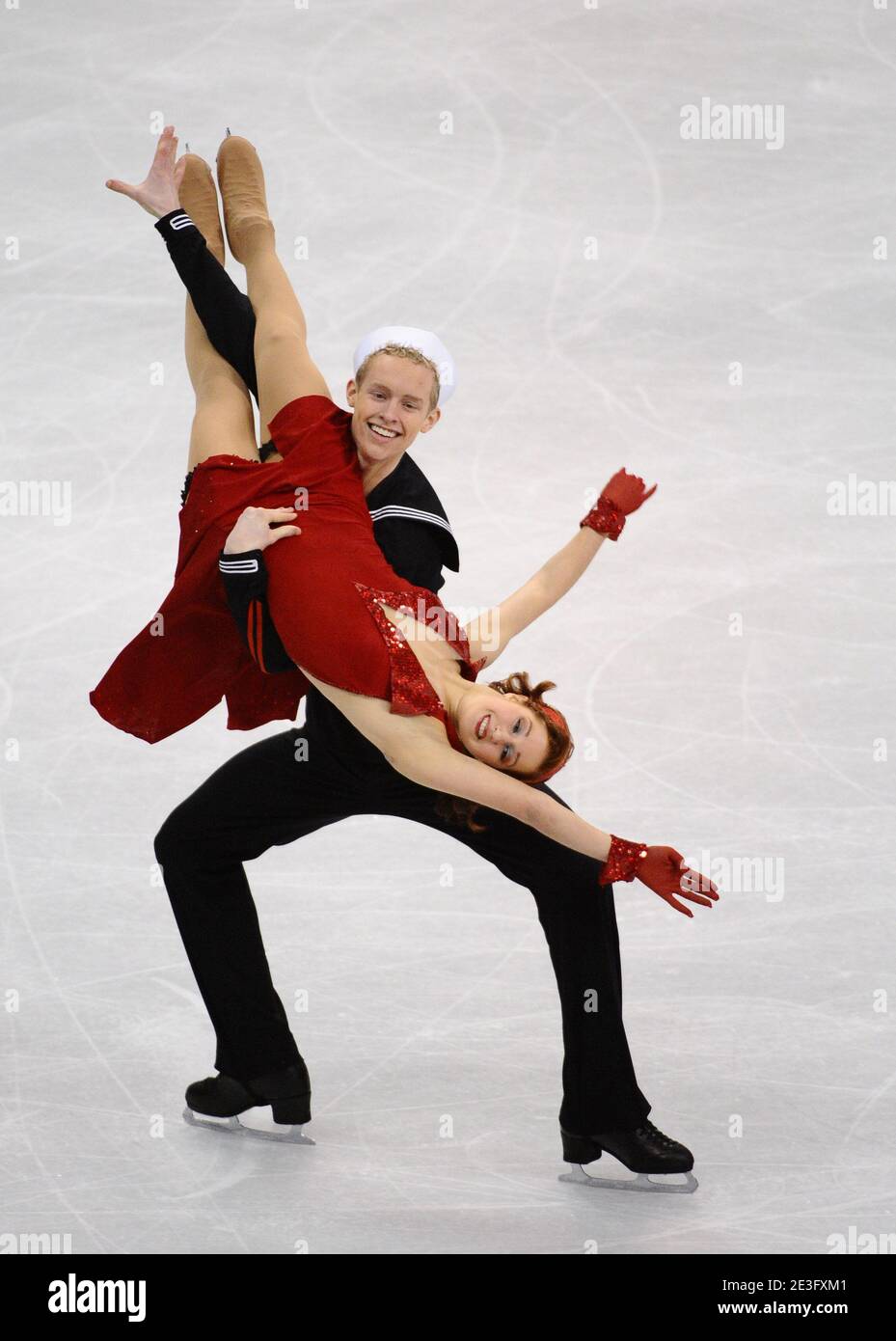 Emily Samuelson and Evan Bates of USA compete at the 2009 World Figure ...