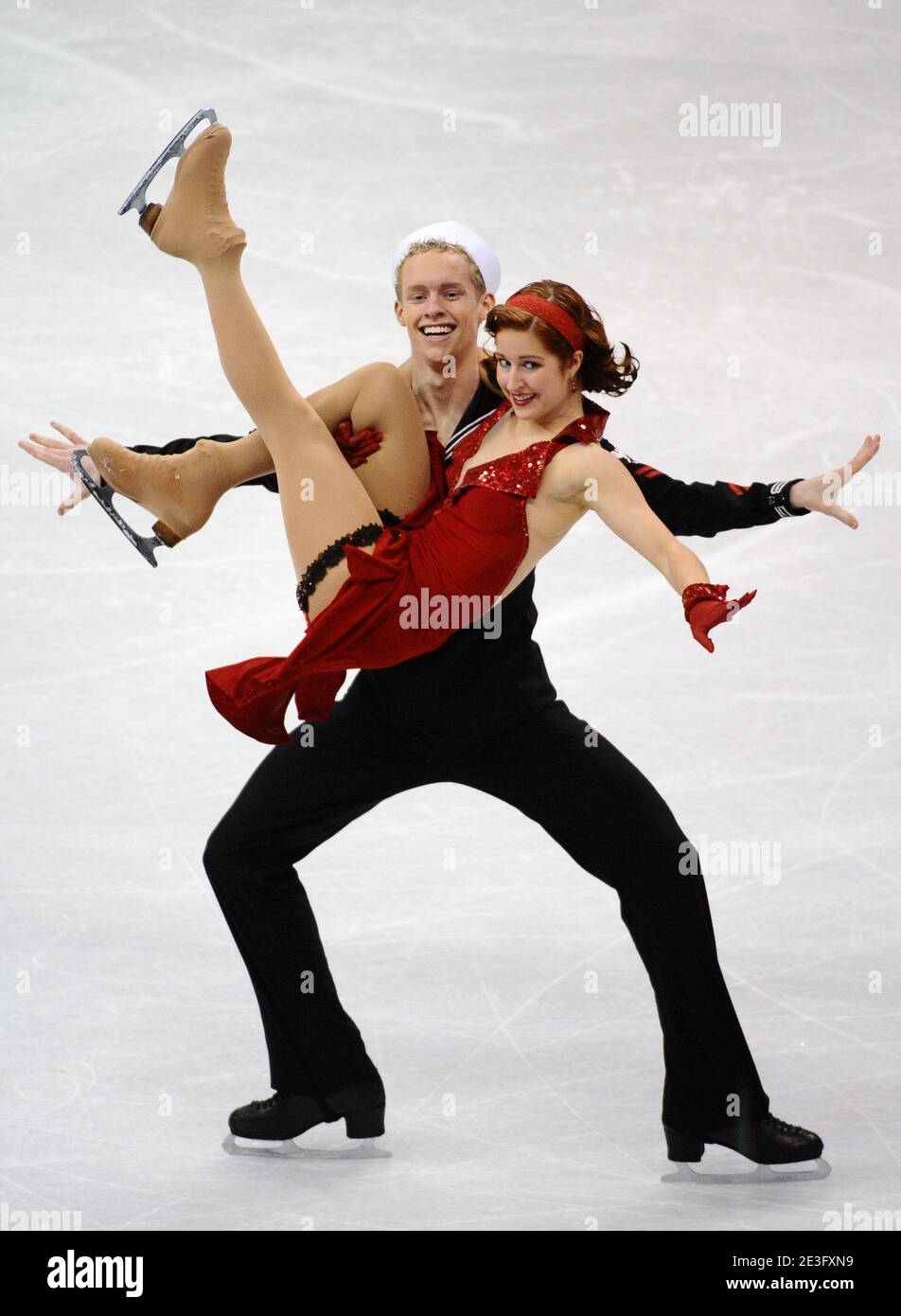 Emily Samuelson and Evan Bates of USA compete at the 2009 World Figure ...