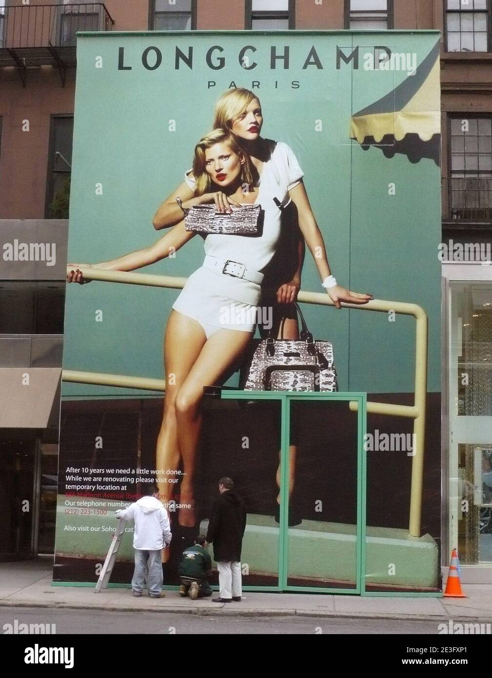 British Top Model Kate Moss is seen in an advertising campaign ...