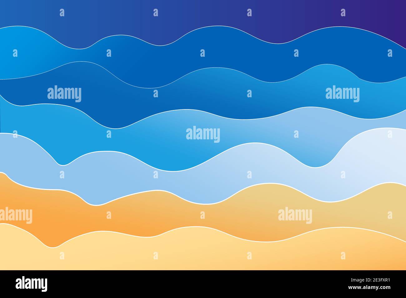 Stylish beach layer wavy background Stock Vector Image & Art - Alamy