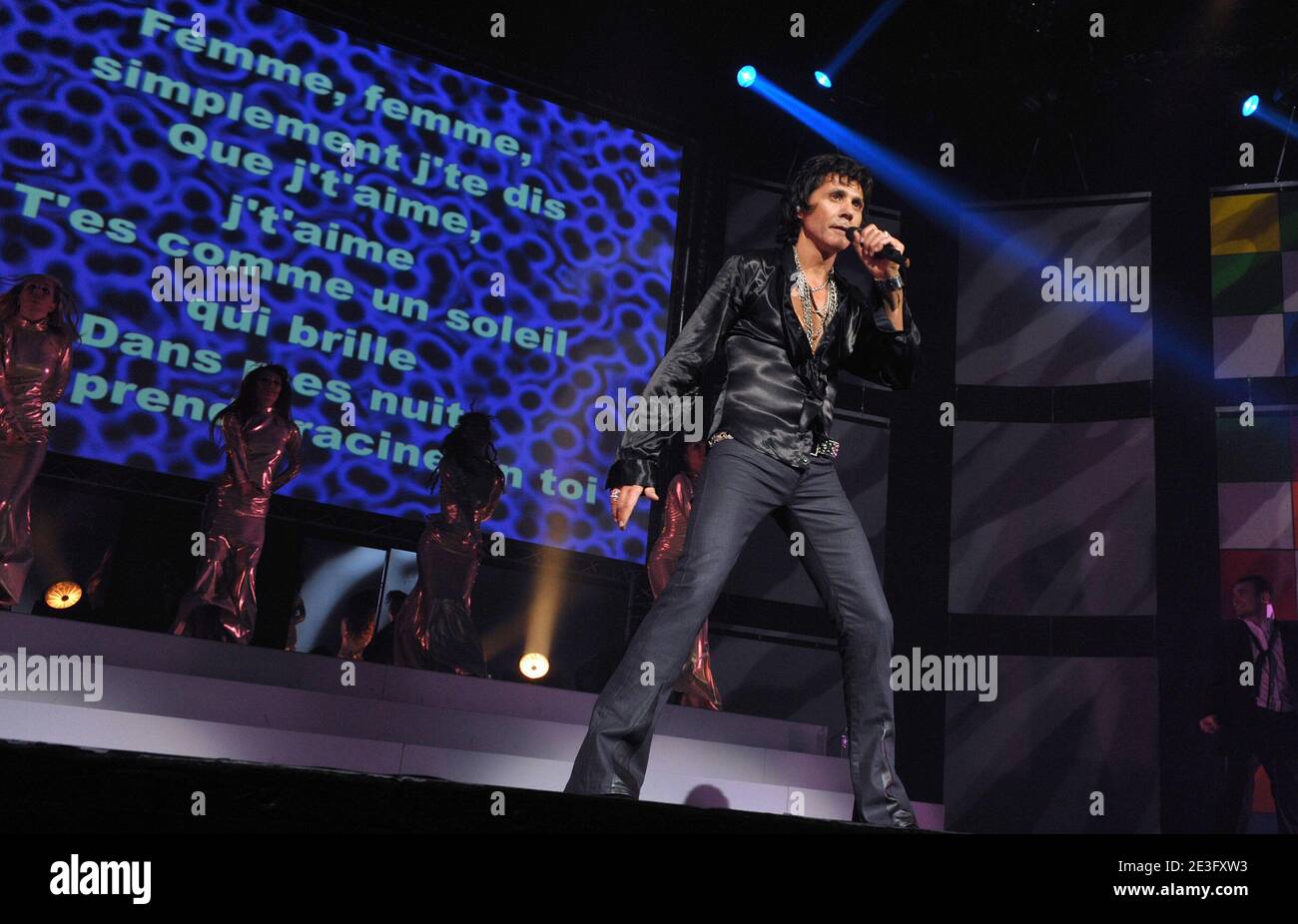 Jean-Luc Lahaye performs live during RFM Party 80, at the Zenith in ...