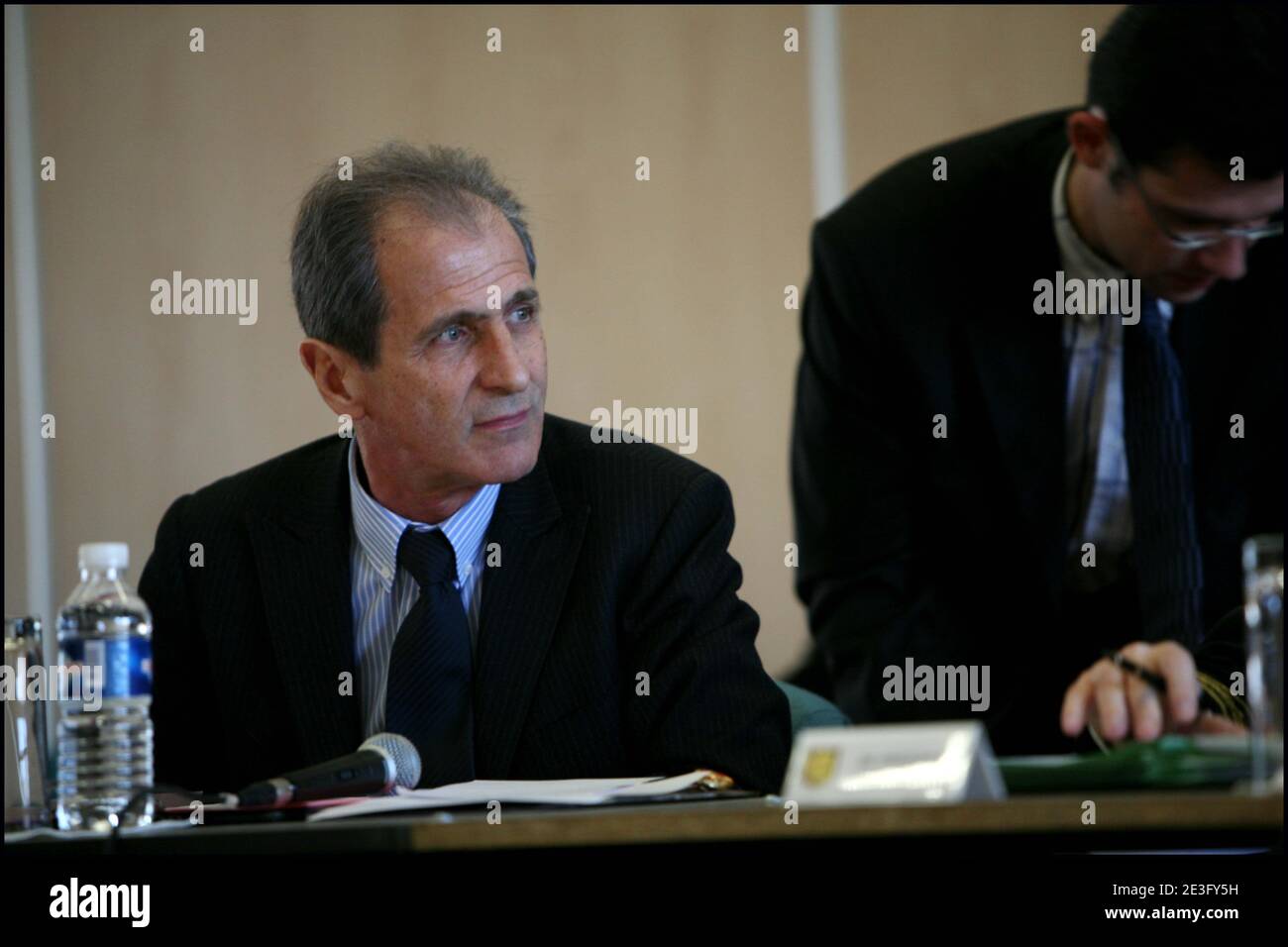 French Junior Minister for Spatial Planning Hubert Falco visits the ...