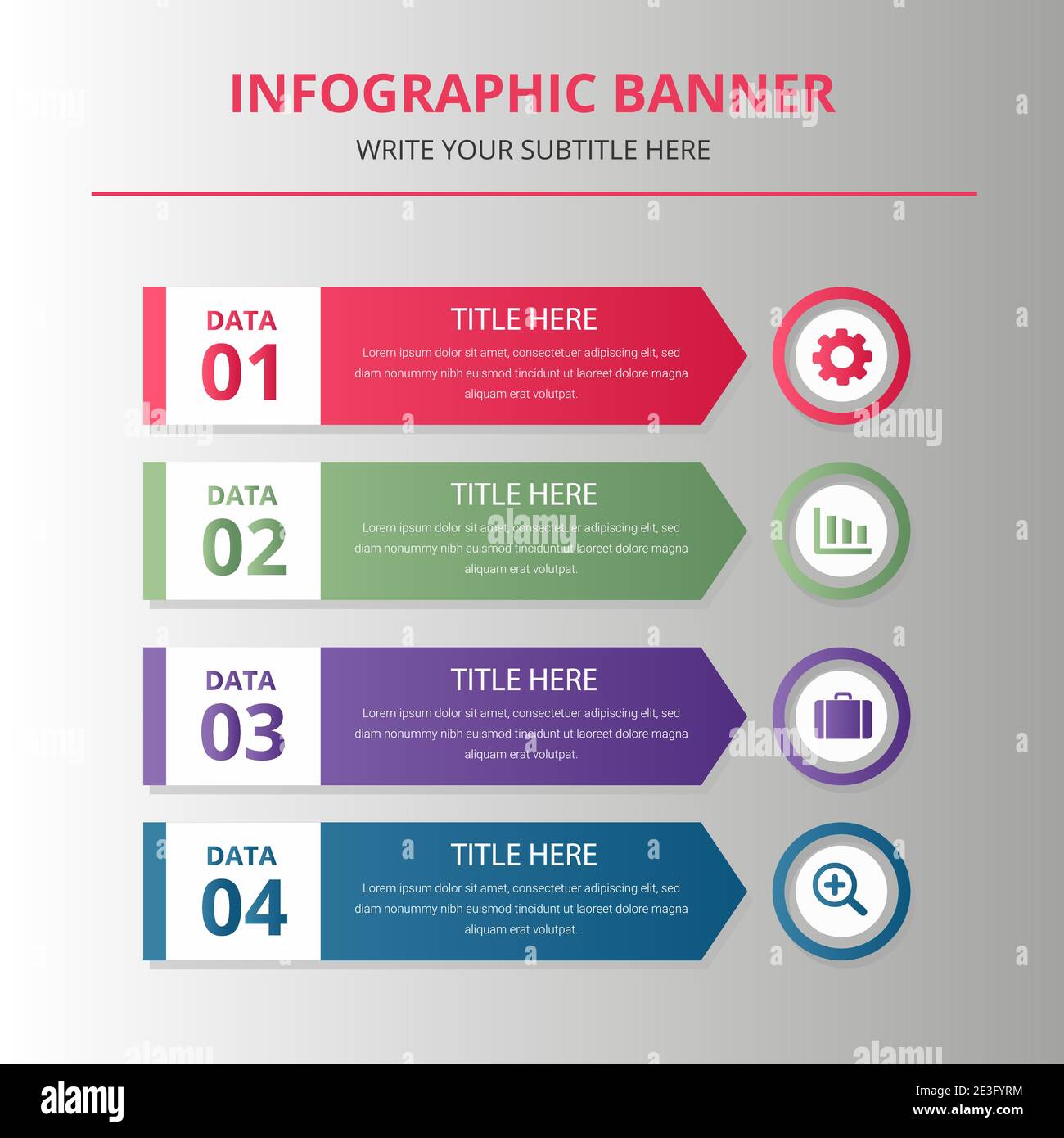 Business infographic banner template stylish design Stock Vector Image & Art - Alamy