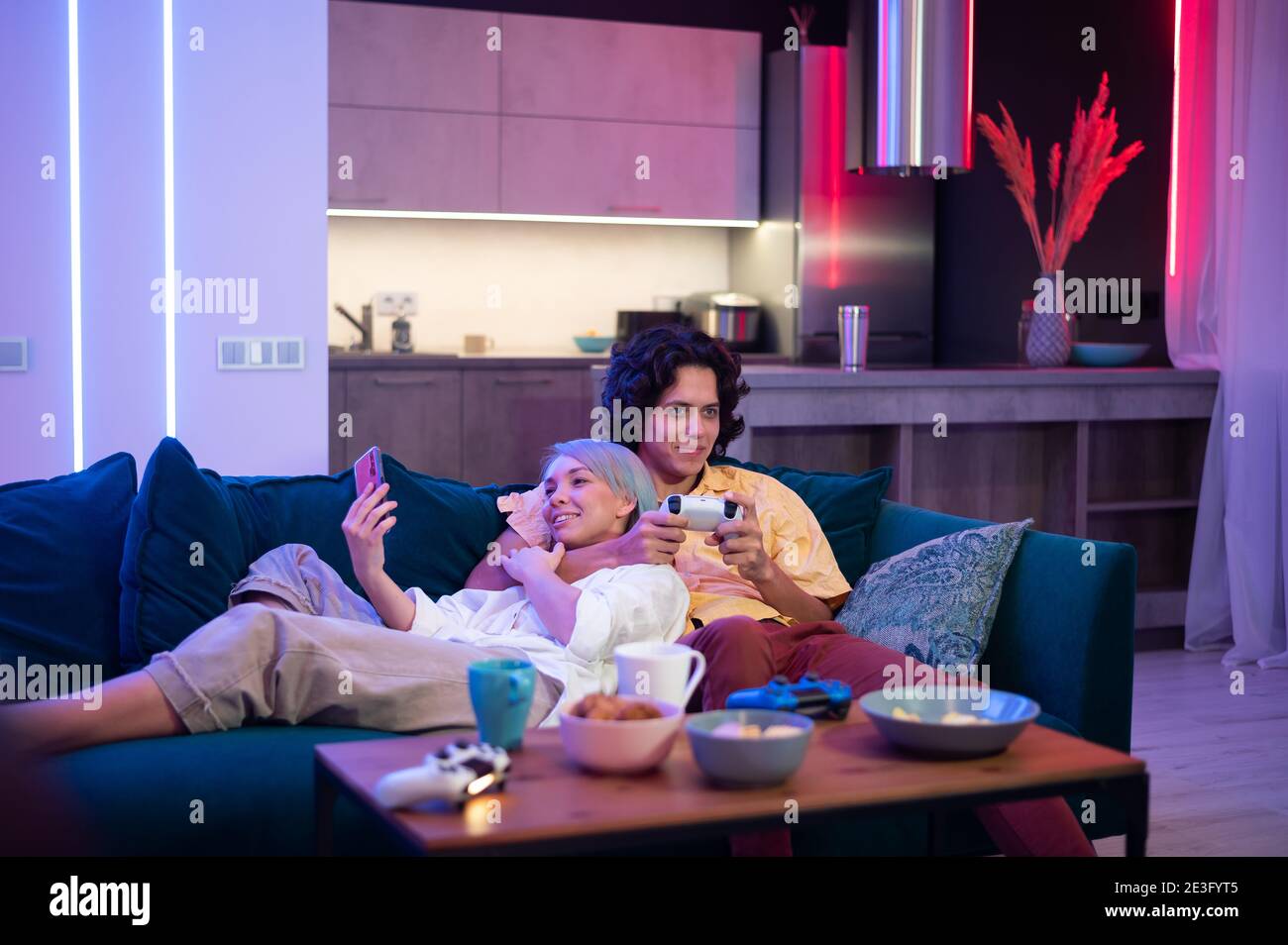 Smart home console hi-res stock photography and images - Alamy