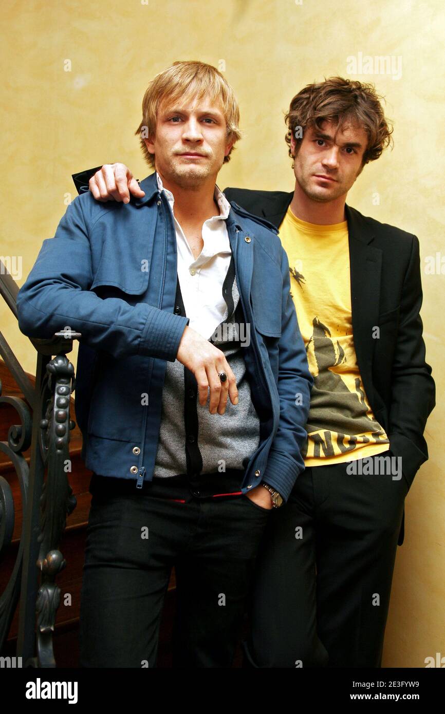 Actors Jeremy Regnier and his brother Yannick Regnier pose during the ...