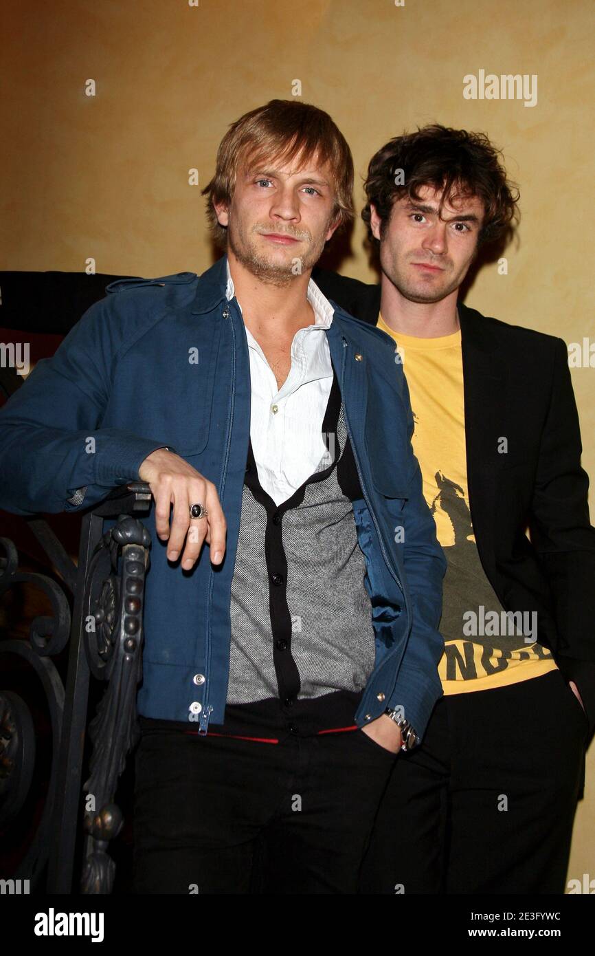 Actors Jeremy Regnier and his brother Yannick Regnier pose during the ...