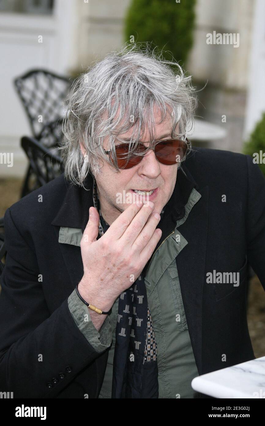 Singer Arno poses during the 20th 'Valenciennes Film Festival' held at ...