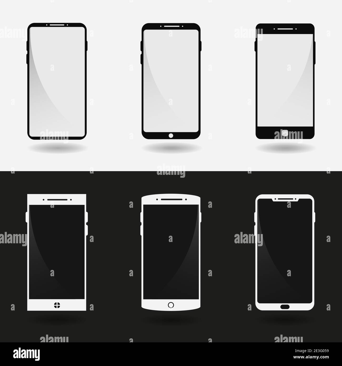 Vector smartphone pack template Stock Vector Image & Art - Alamy