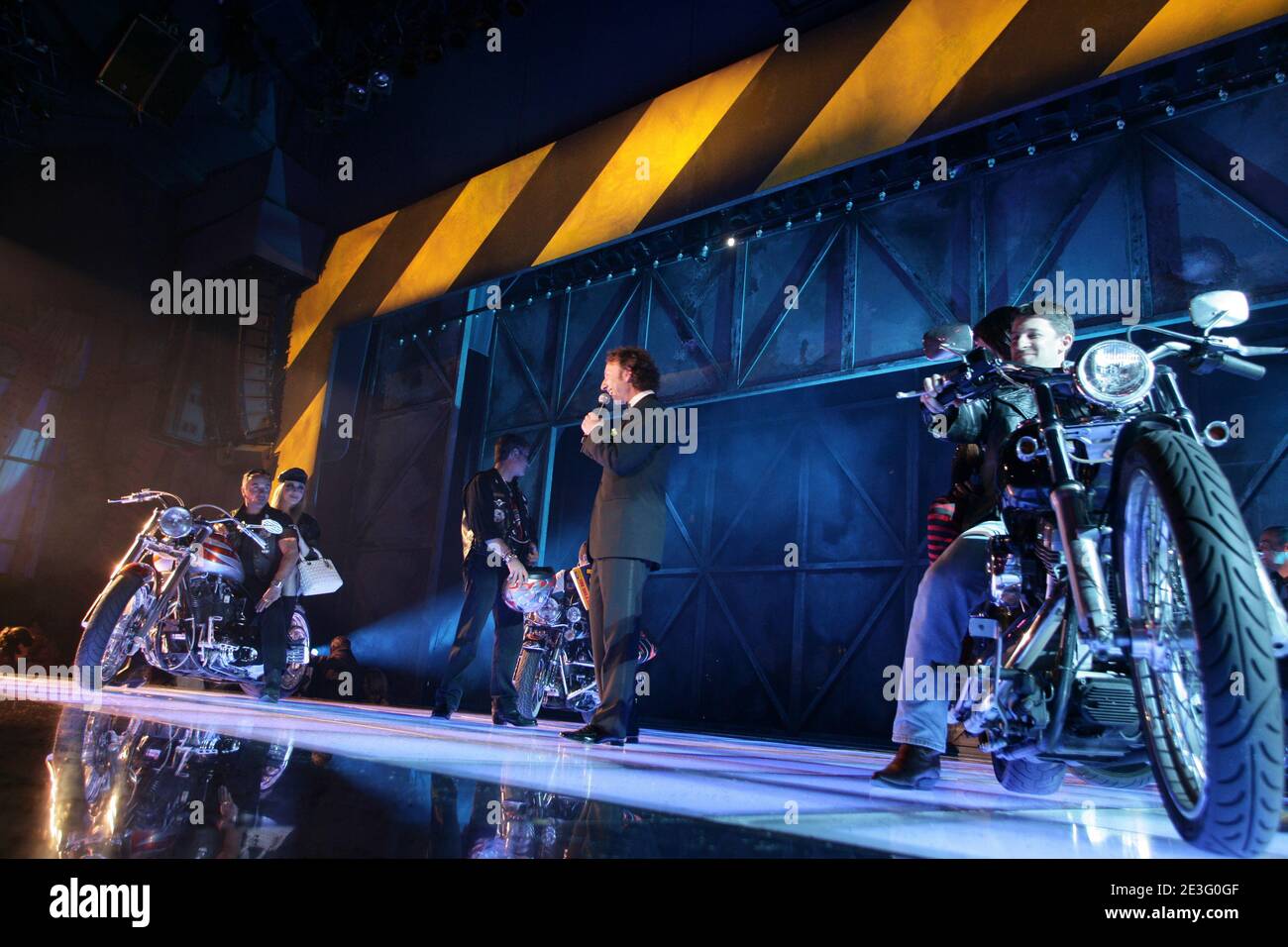 Stephane Bern presents on stage during the 2009 Monte Carlo Rock' N ...
