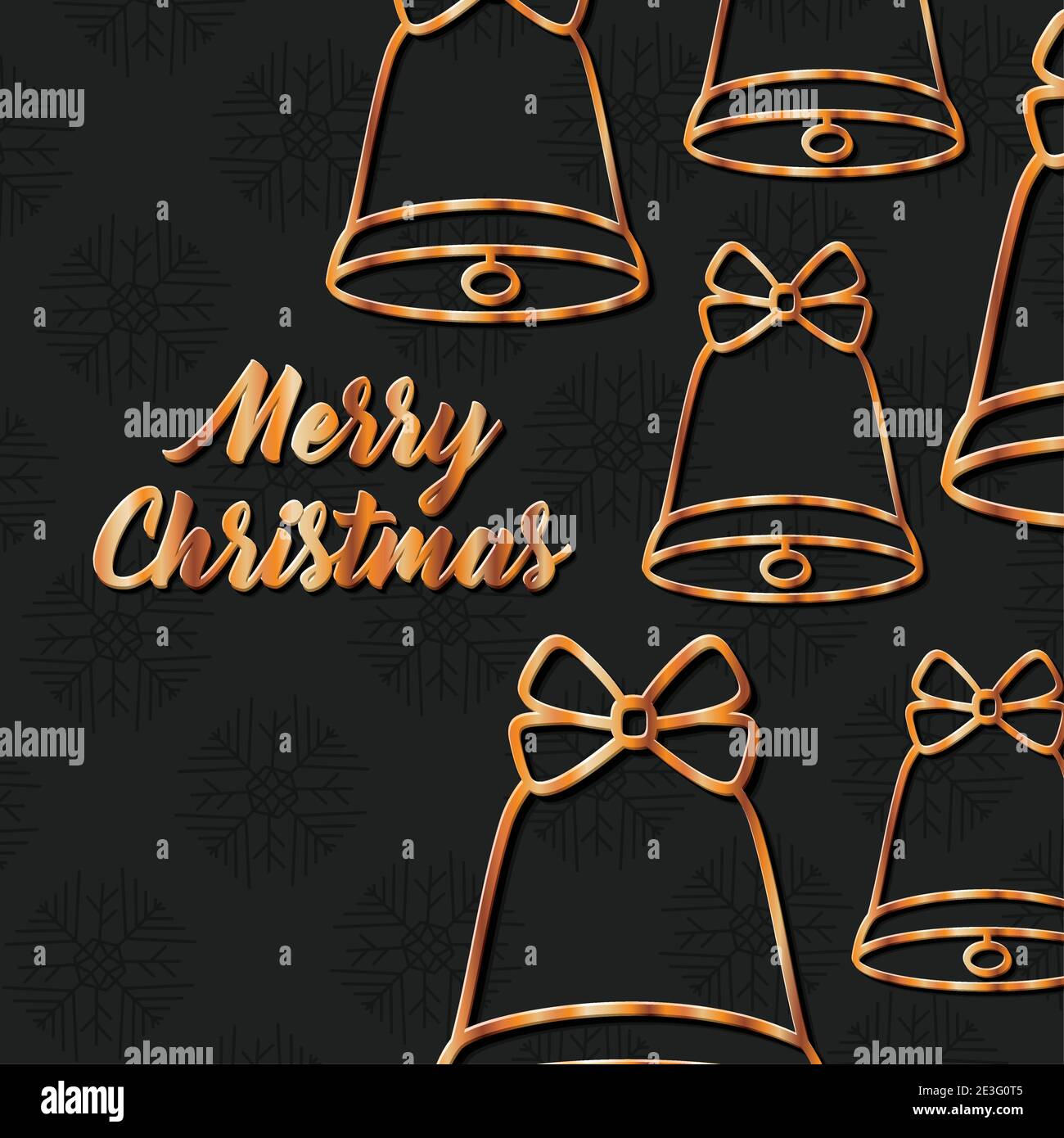 merry christmas bells background design, winter season and decoration ...
