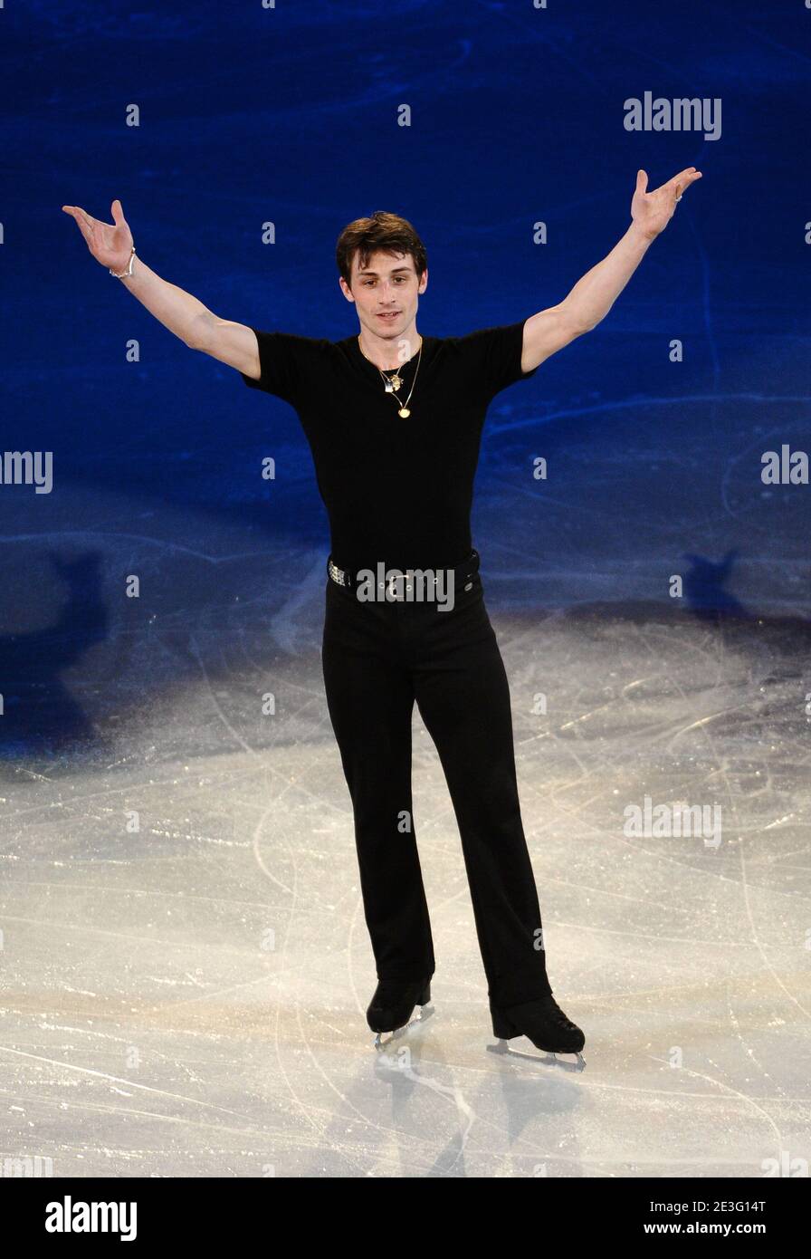 Brian Joubert of France performs during the Exhibition Program of the ...