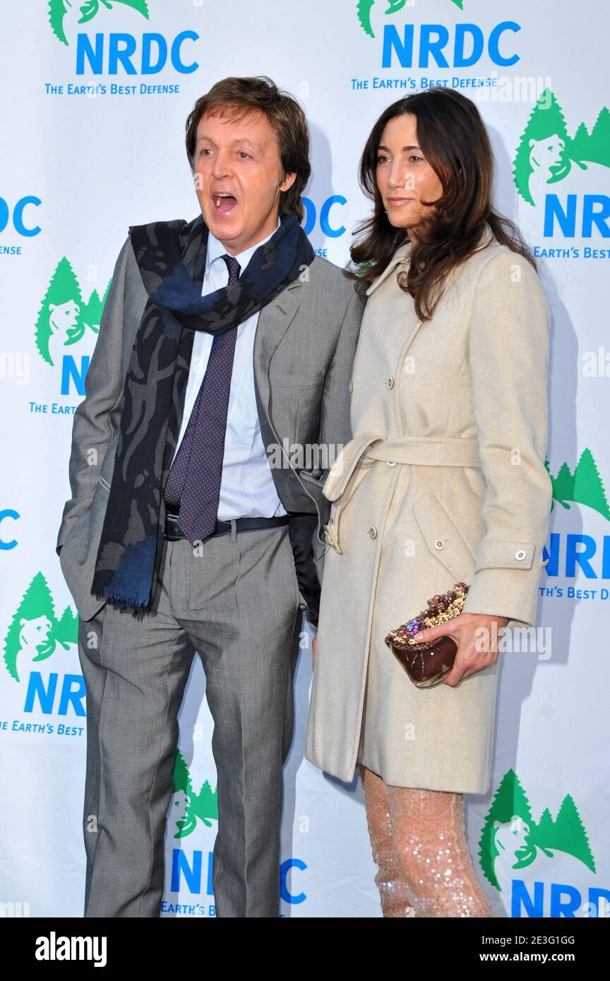 Sir Paul McCartney and girlfriend Nancy Shevell arriving at the Natural ...