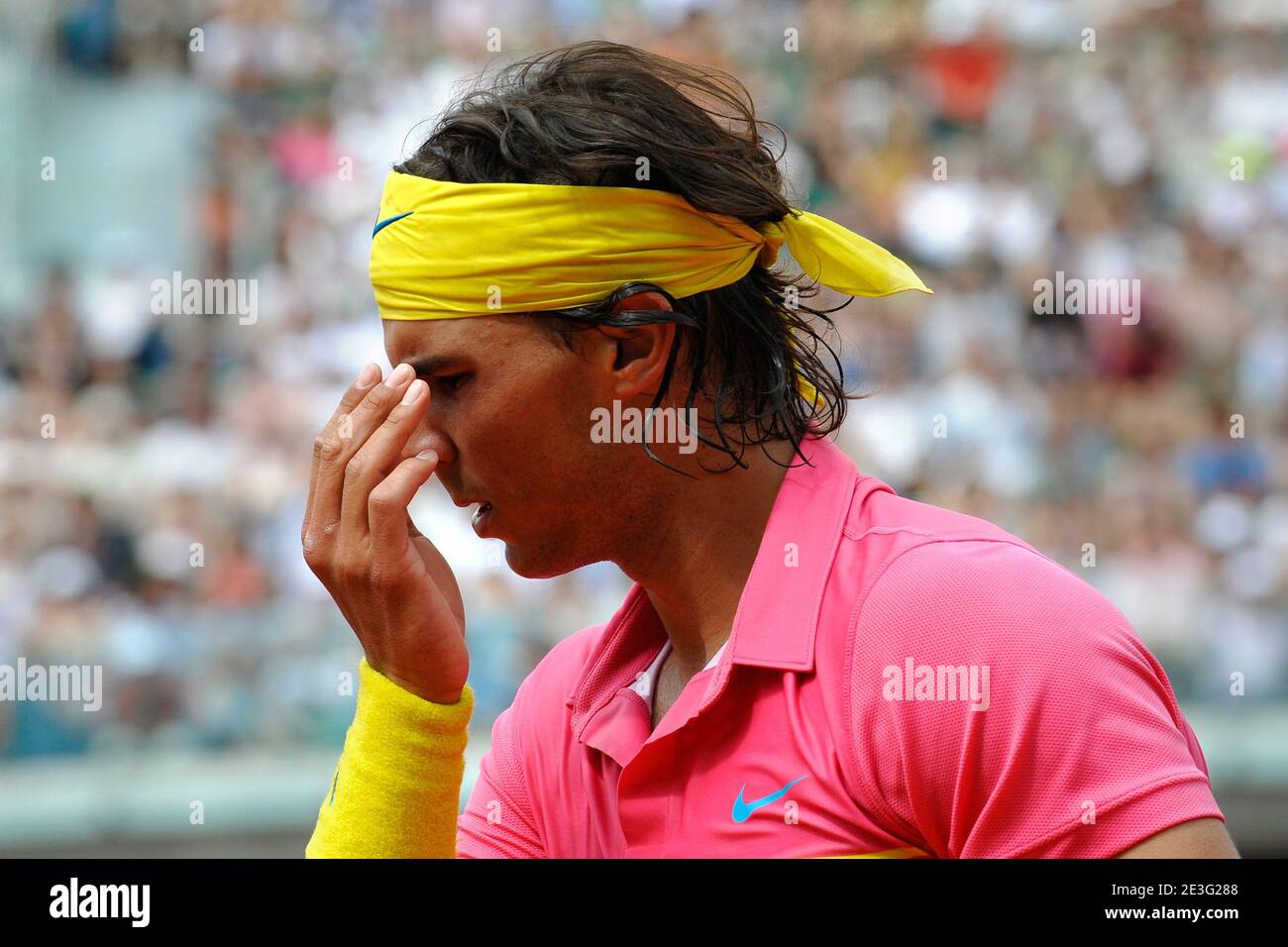 Spain's Rafael Nadal is defeated by Sweden's Robin Soderling, 6-2,6-7,6 ...