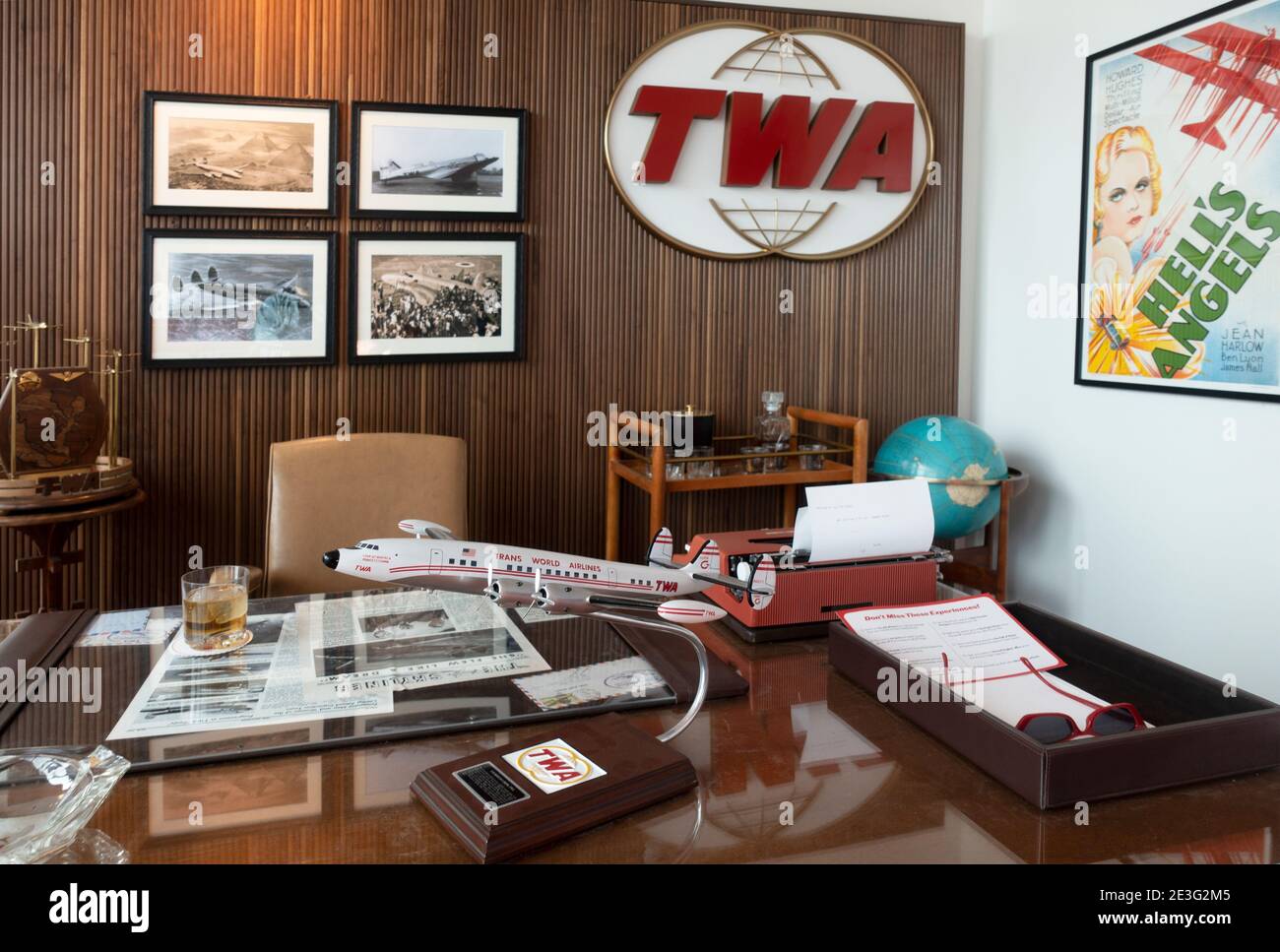 CEO Jack Frye office at TWA hotel at JFK airport in Queens NYC Stock ...