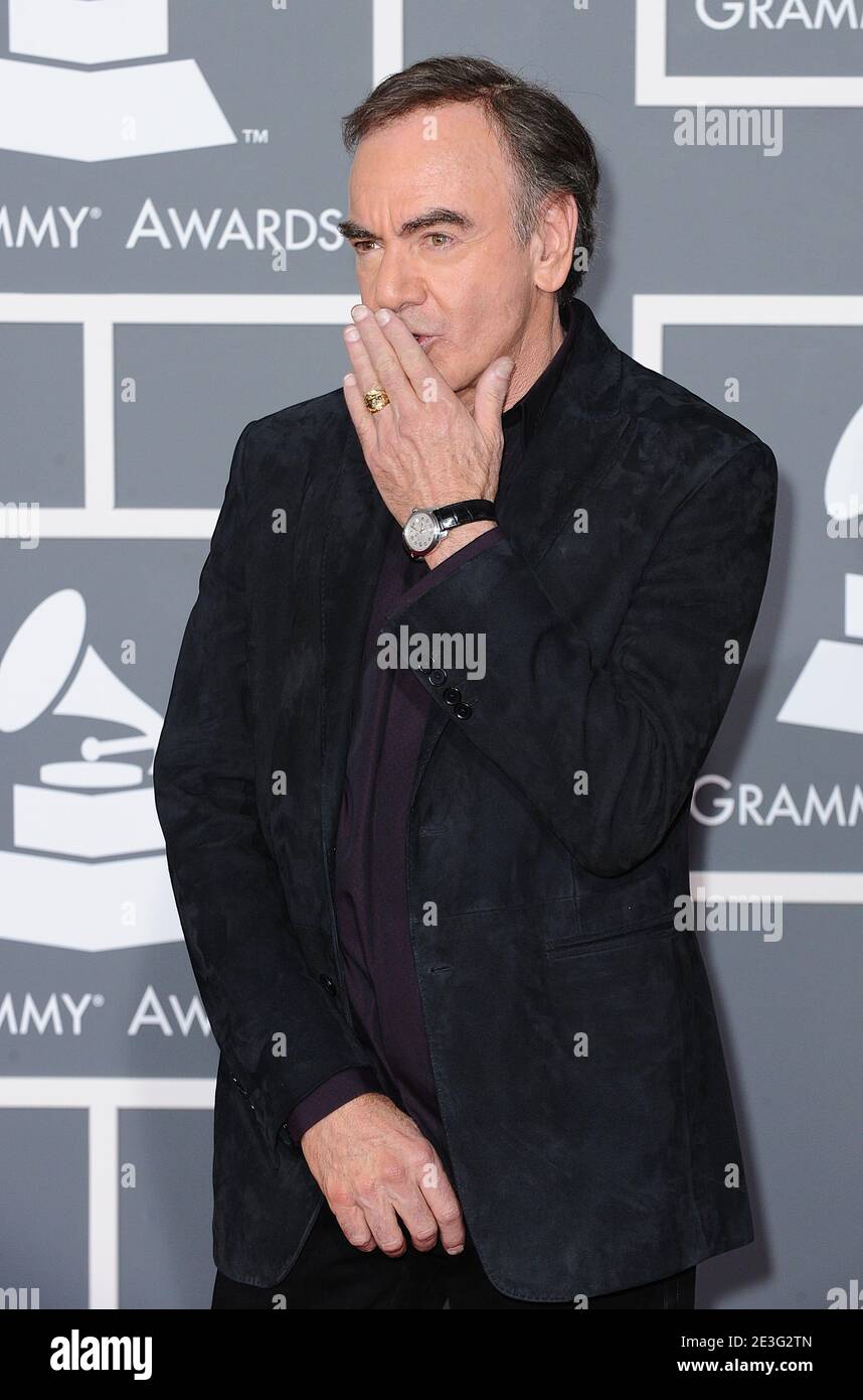 Neil Diamond arriving at the 51st Annual Grammy Awards, held at the ...