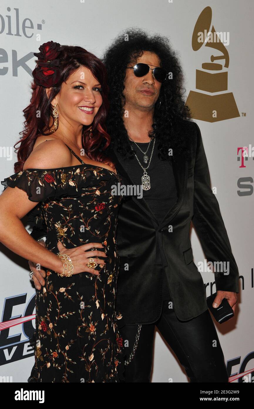 Perla Ferrar and Slash attend the 51st Annual GRAMMY Awards - Salute To ...