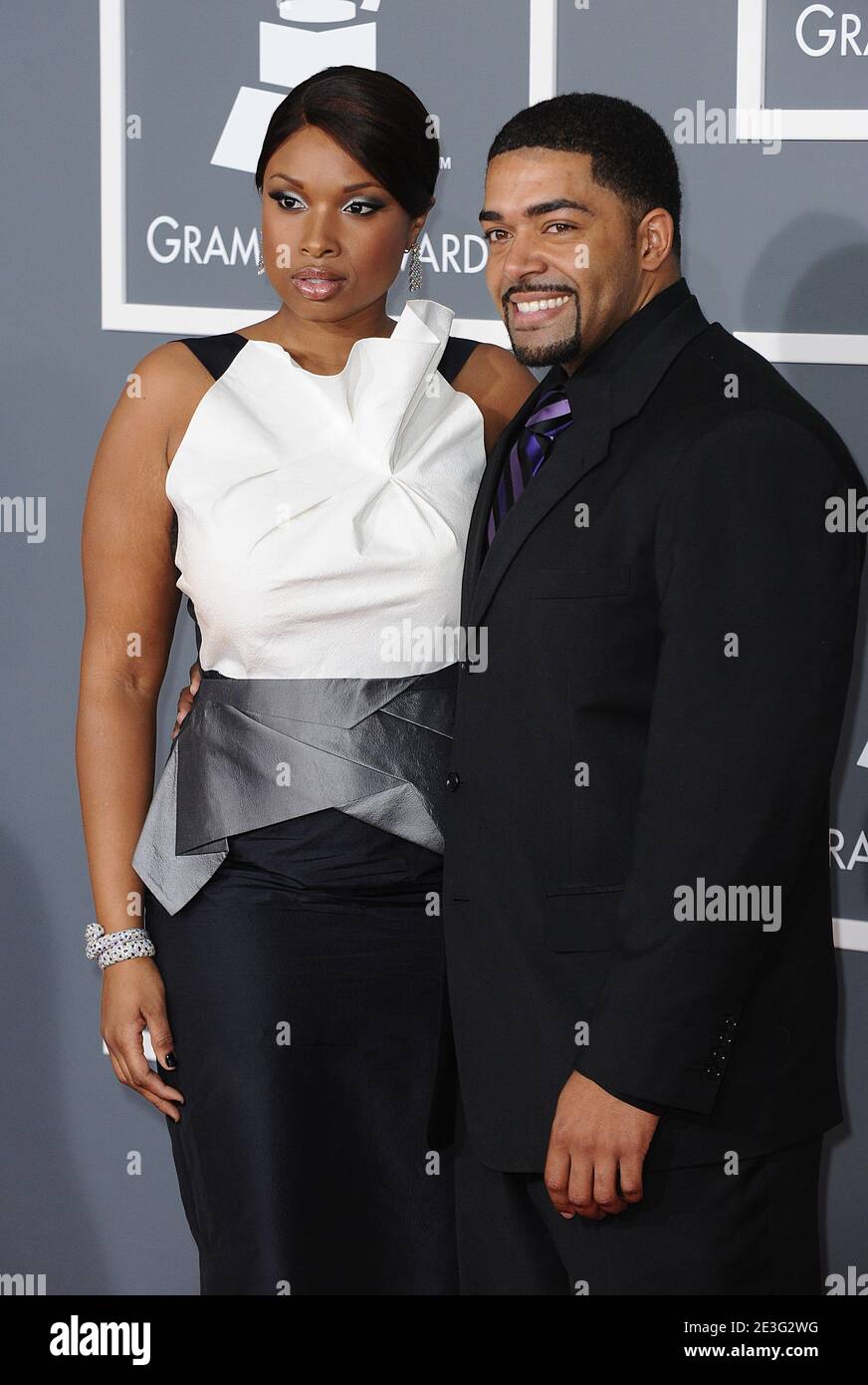Jennifer Hudson and David Otunga arriving at the 51st Annual Grammy ...