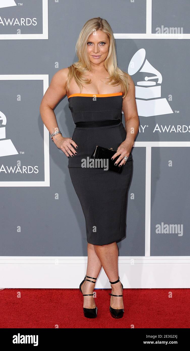 Emily Proctor arriving at the 51st Annual Grammy Awards, held at the ...