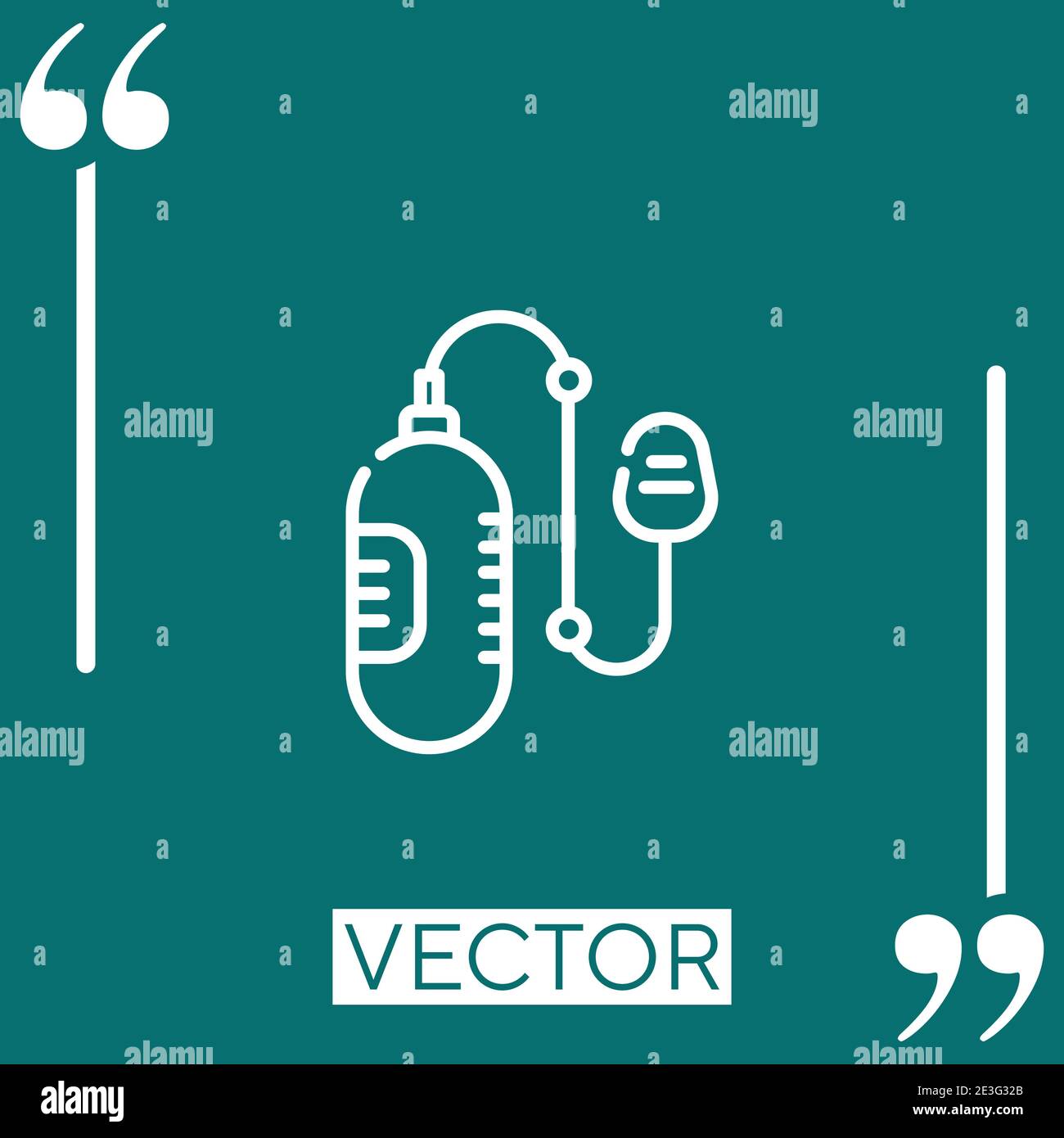 oxygen vector icon Linear icon. Editable stroked line Stock Vector ...