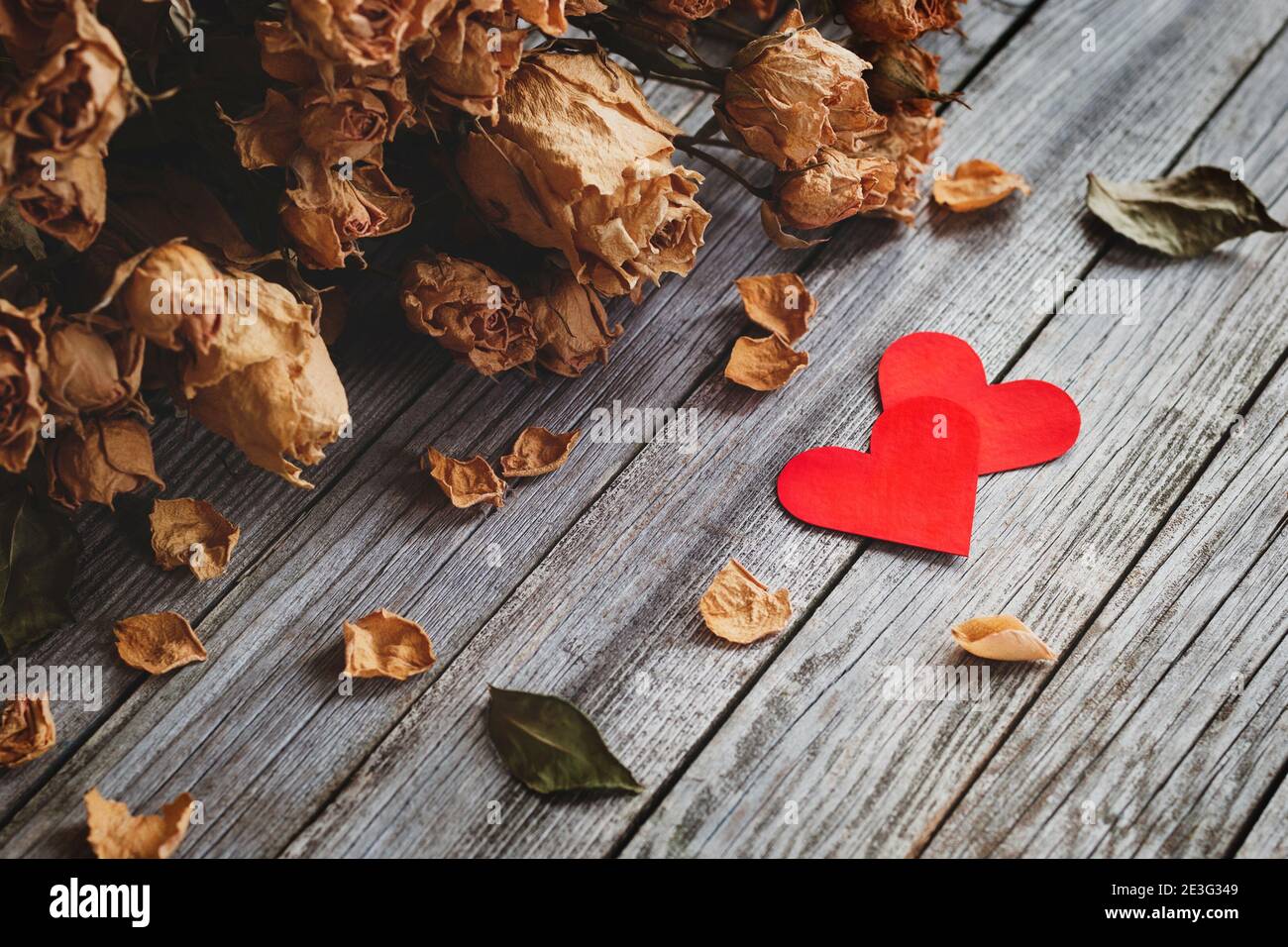 Two roses heart hi-res stock photography and images - Alamy