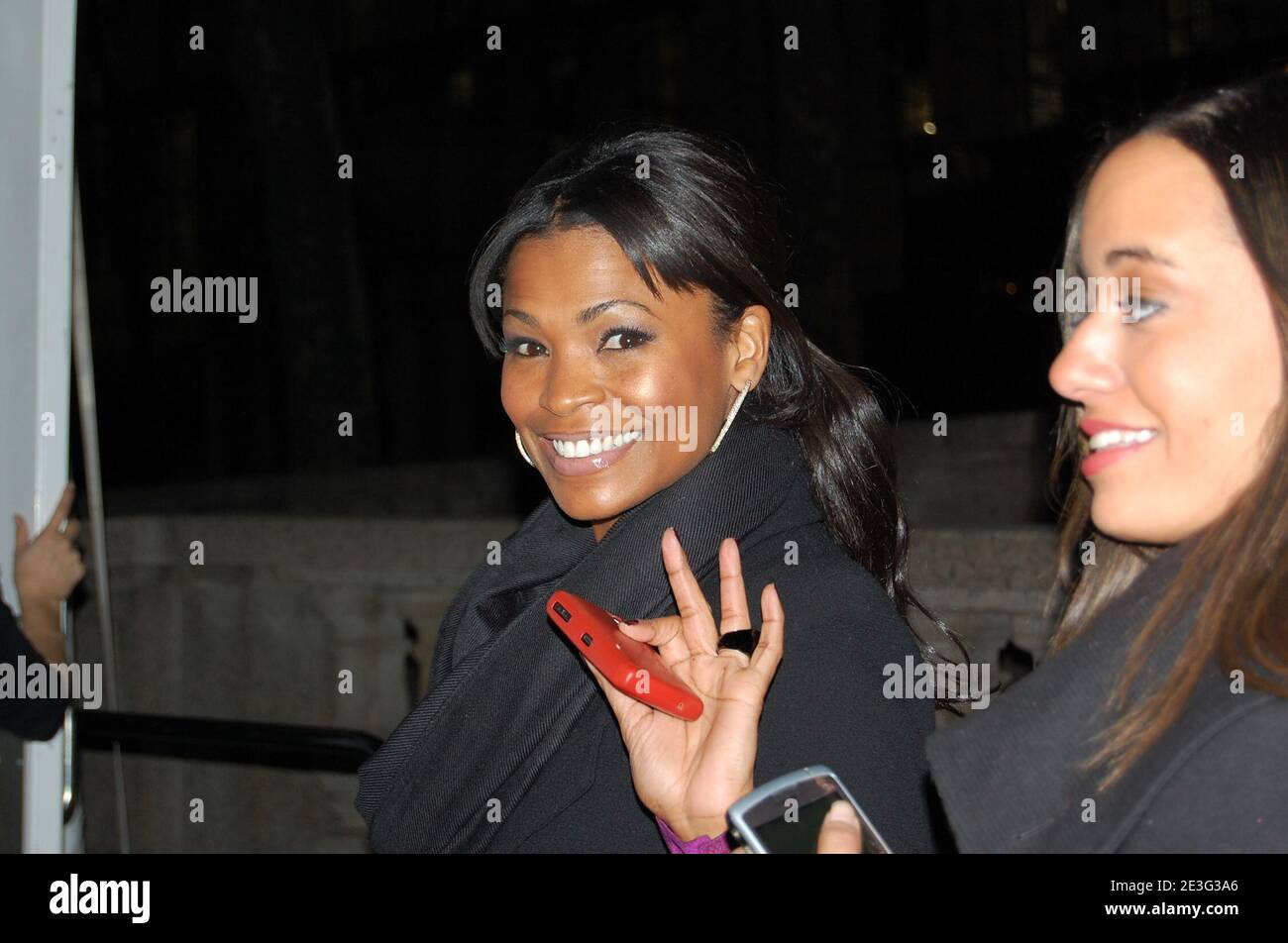 Actress Nia Long leaving Bryant Park during the Mercedes Benz Fashion ...