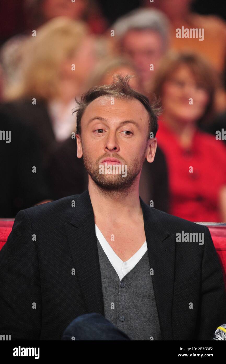 Pierre Souchon at the taping of Vivement Dimanche on January 5, 2019 in ...