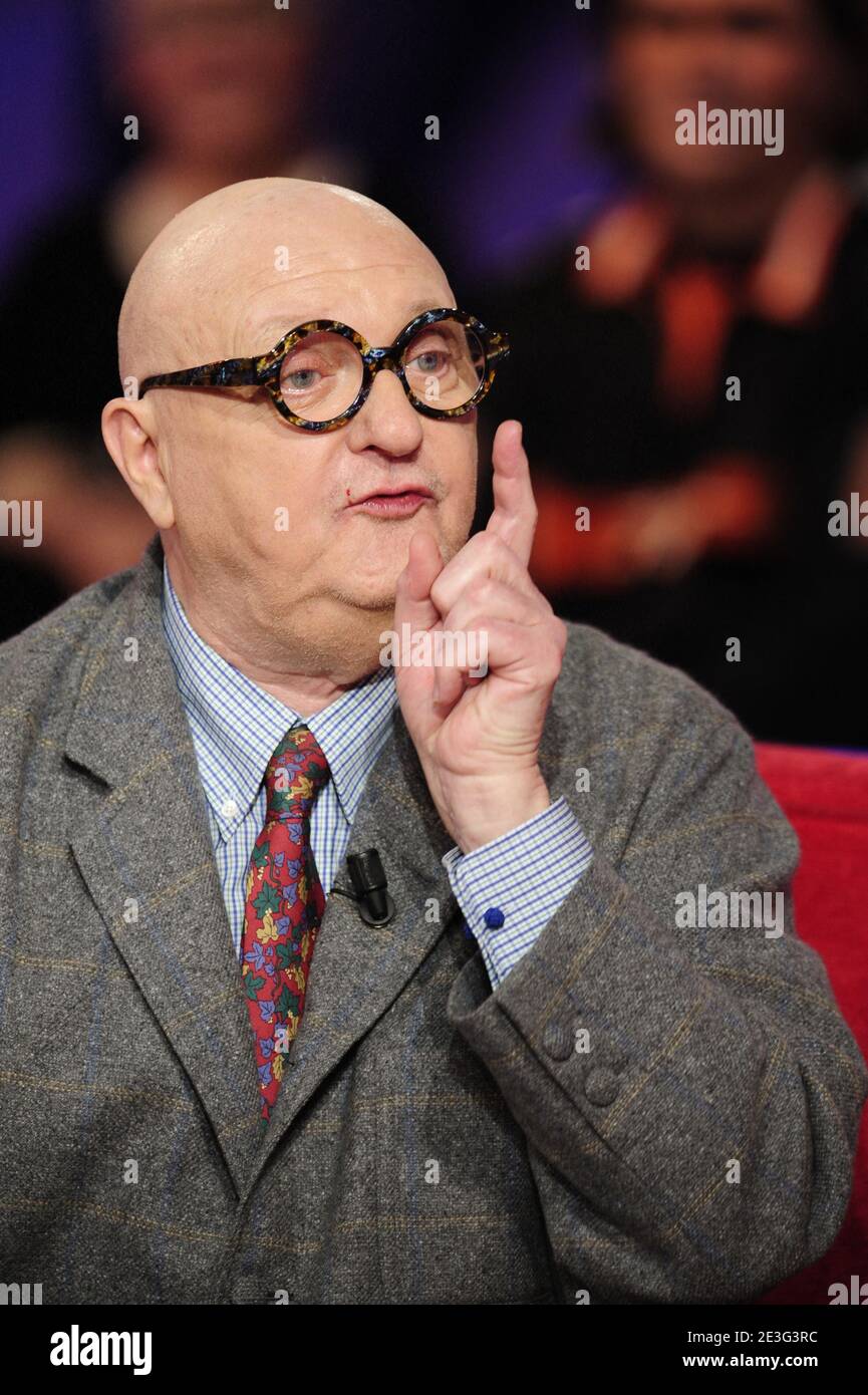 Jean-Pierre Coffe at the taping of Vivement Dimanche on January 21 ...