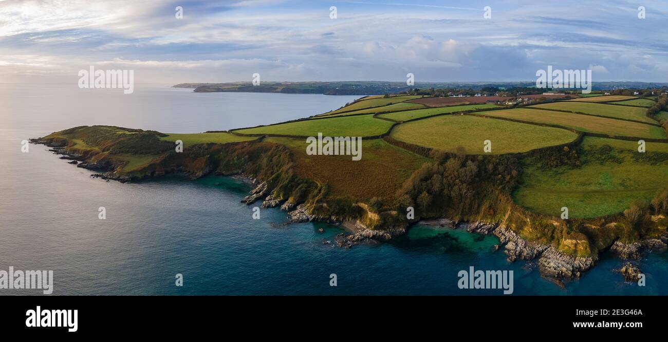 Bream Bay Maenporth Cornwall Stock Photo - Alamy