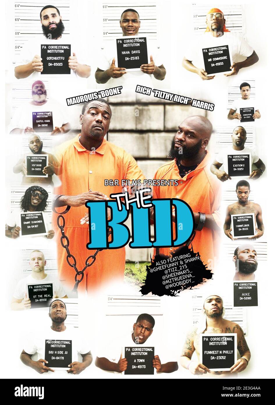 THE BID, poster, center figures, from left: Maurquis Boone, Richard ...