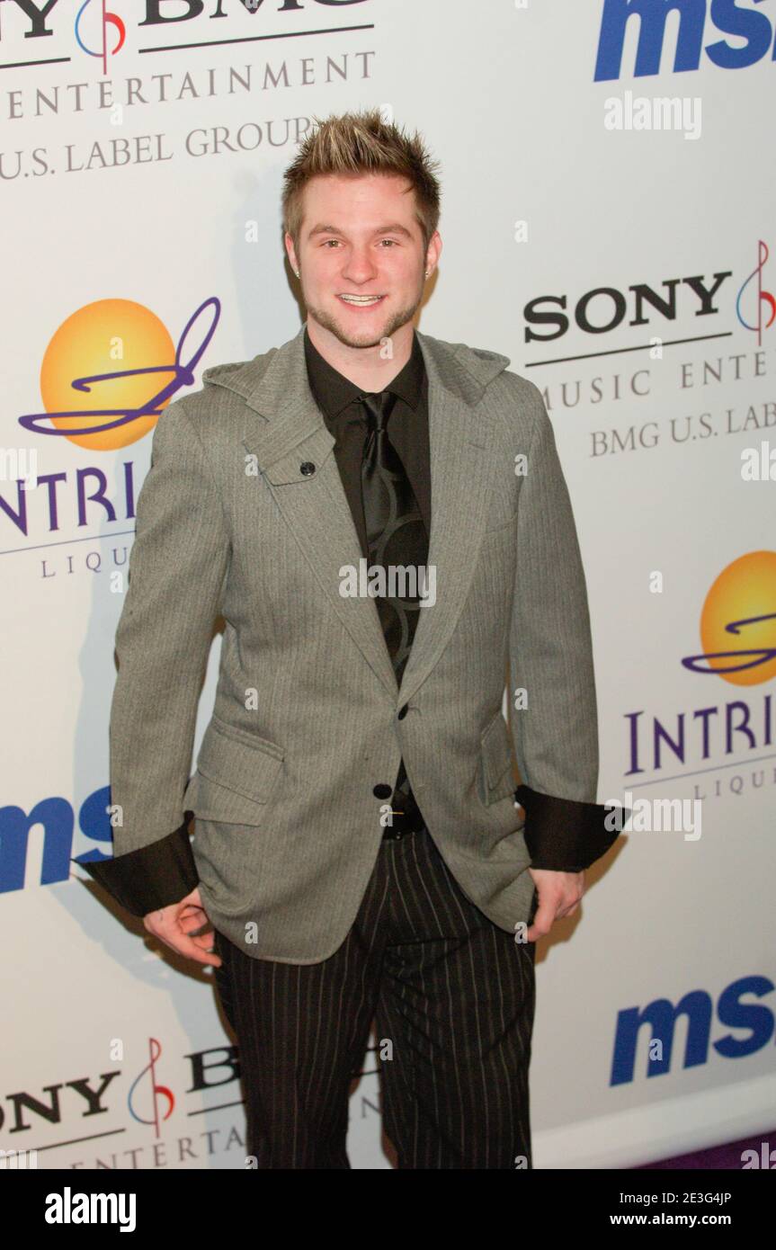 Singer Blake Lewis attends arrivals for Clive Davis Pre-Grammy Party at ...
