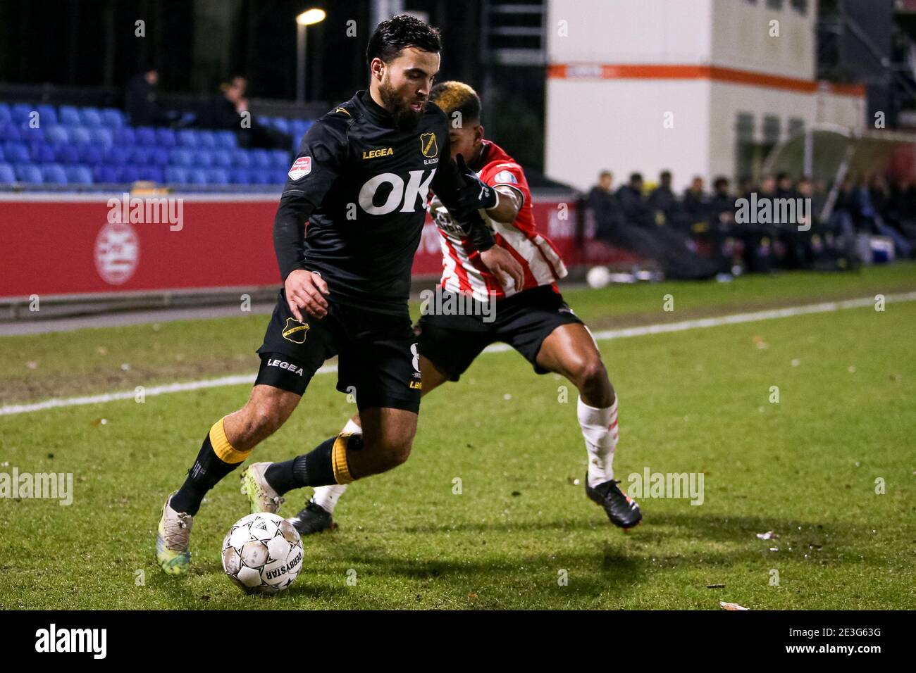 EINDHOVEN, NETHERLANDS - JANUARY 18: (L-R): Shurandy Sambo of Jong PSV ...