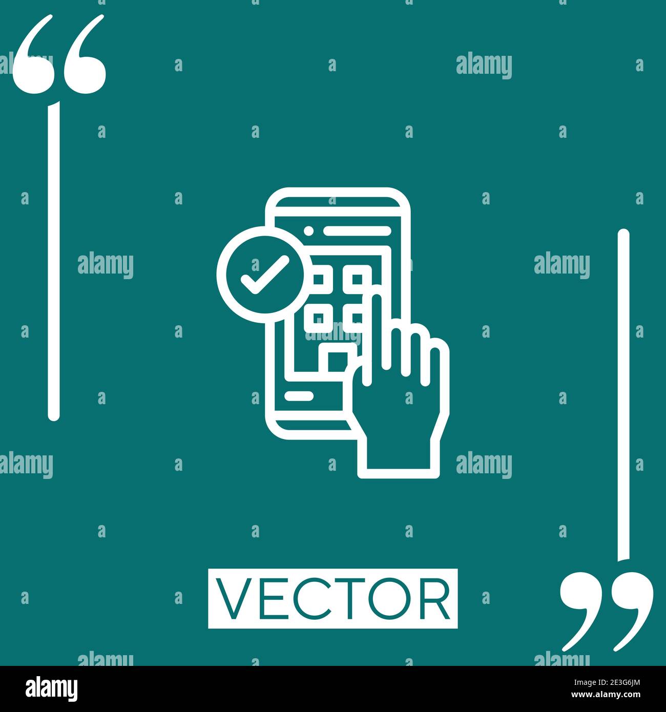 reservation vector icon Linear icon. Editable stroke line Stock Vector ...