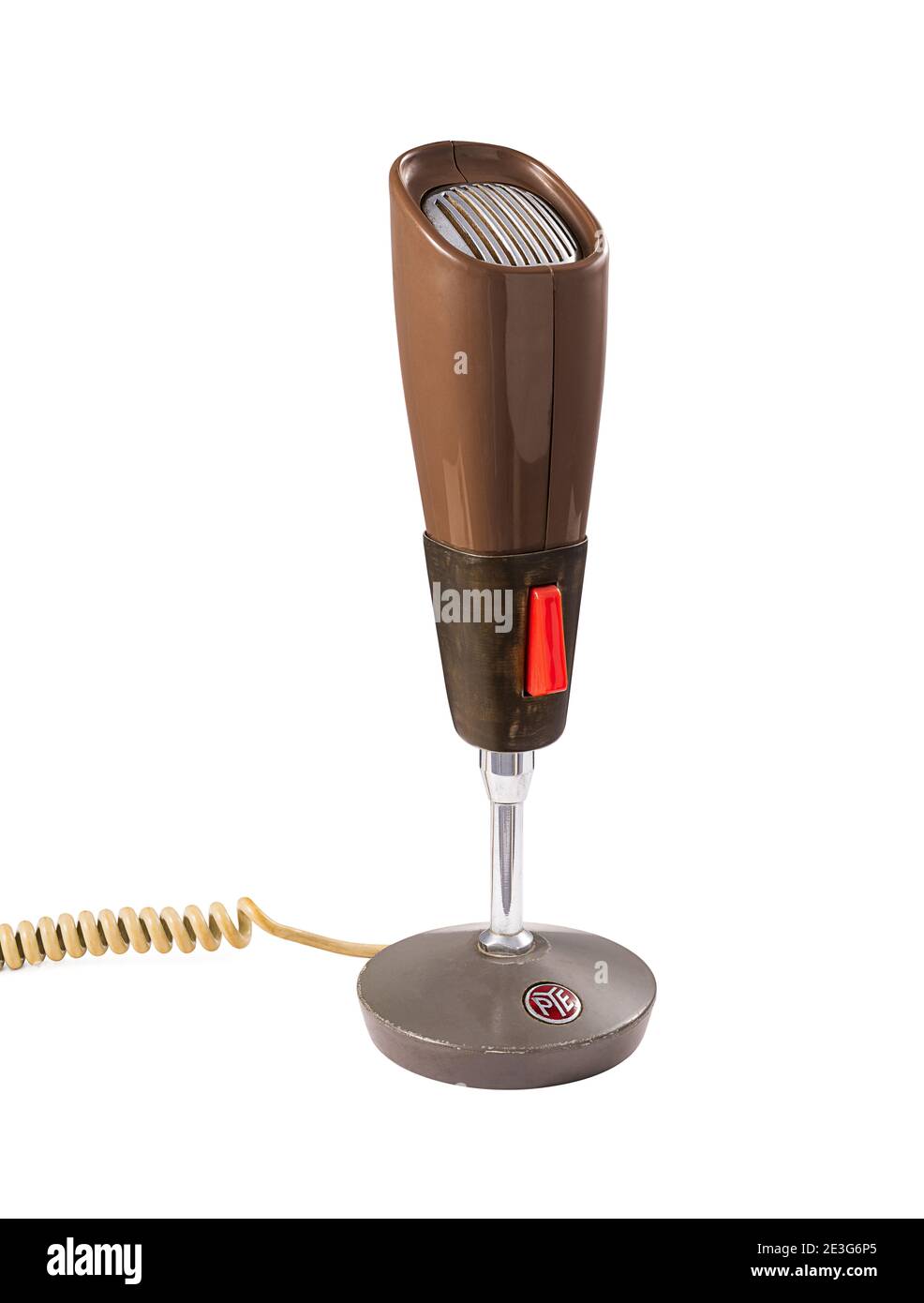 Vintage desktop microphon Stock Photo - Alamy