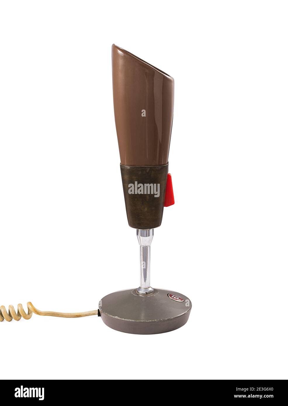 Vintage desktop microphon Stock Photo - Alamy