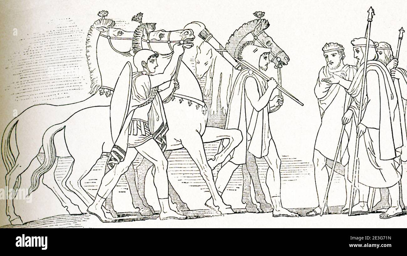 This scene is one of several designs that the English sculptor and ...